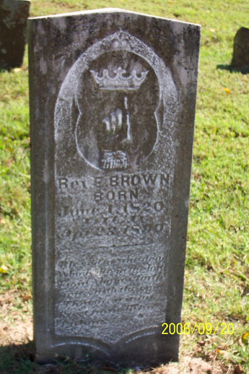BoatWright Pictures - Rachel Boatright and Ebenezer Brown Gravestones