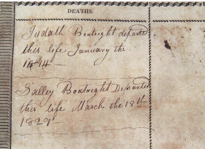 Valentine Boatwright Bible